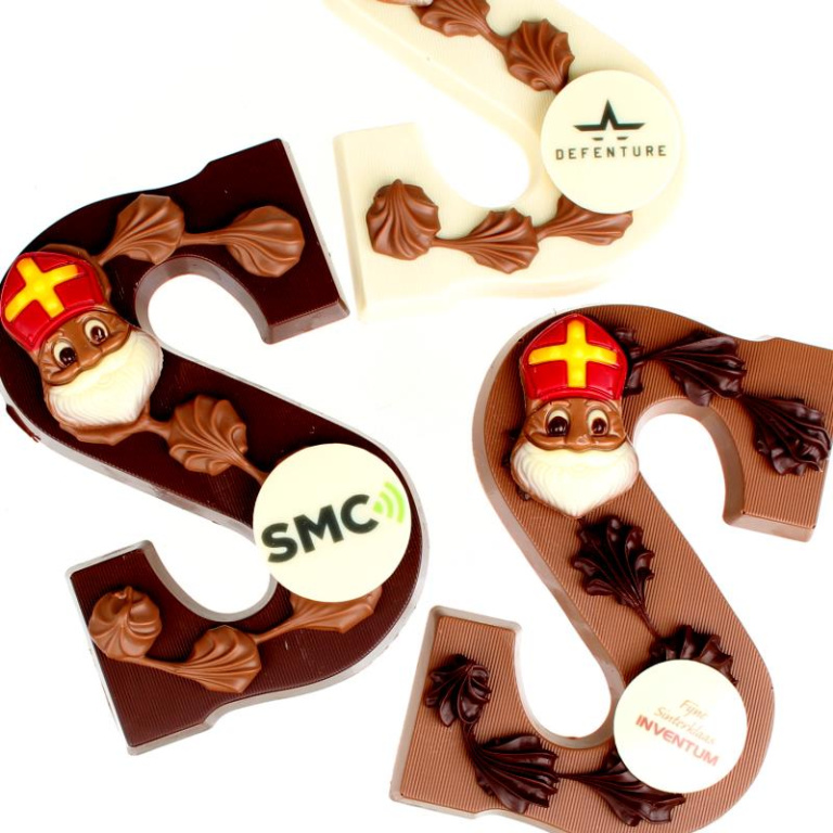 Het Chocoladehuis | Luxe melk chocolade letters met logo